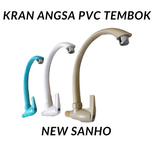 Jual NEW SANHO Kran air leher angsa cuci piring engkol pvc plastik ...