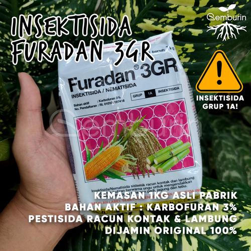 Jual Furadan 3GR Kemasan 1 kg Asli Pabrik / Insektisida Nematisida Hama ...