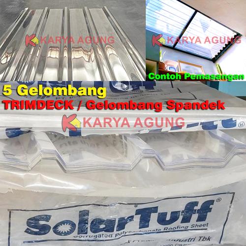 Jual Atap Polycarbonate SOLARTUFF Trimdeck Gelombang Spandek Kanopi 0 ...