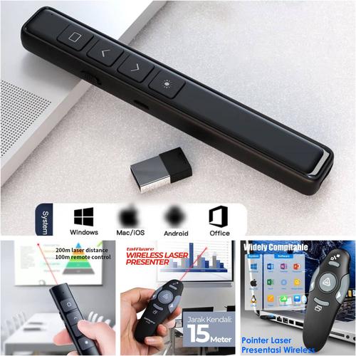 Jual Pointer Presentasi Wireless Laser Remote Contol Power Point ...