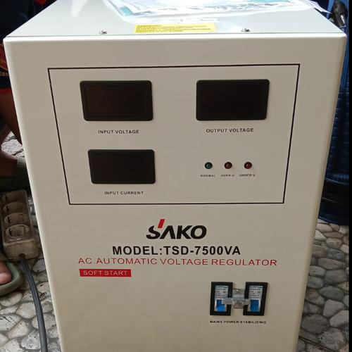 Jual Stabilizer Listrik Digital SAKO TSD-7500 LED Stavolt 7500 Watt ...