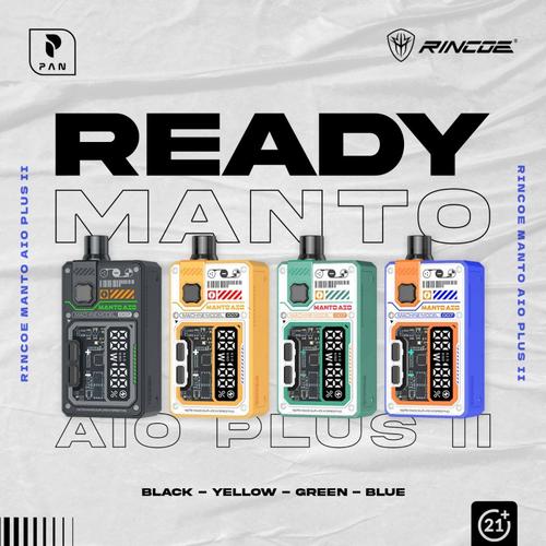 Promo Rincoe Manto Aio Plus II 80W 18650 with RBA Pod Kit / Manto Aio ...
