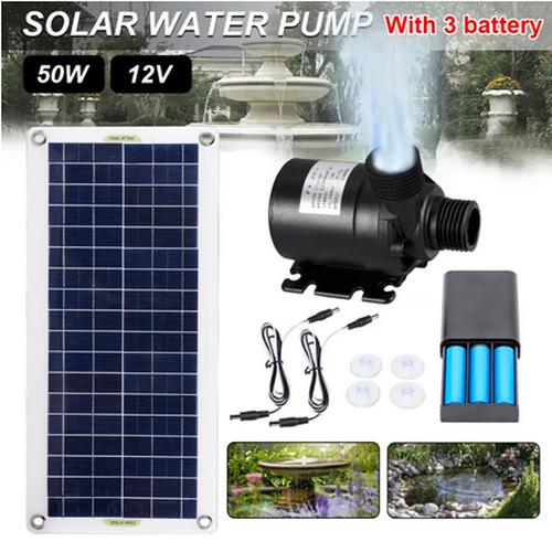 Jual Set Pompa Air Tenaga Surya 50W Pompa Air Panel Surya Untuk Kolam ...