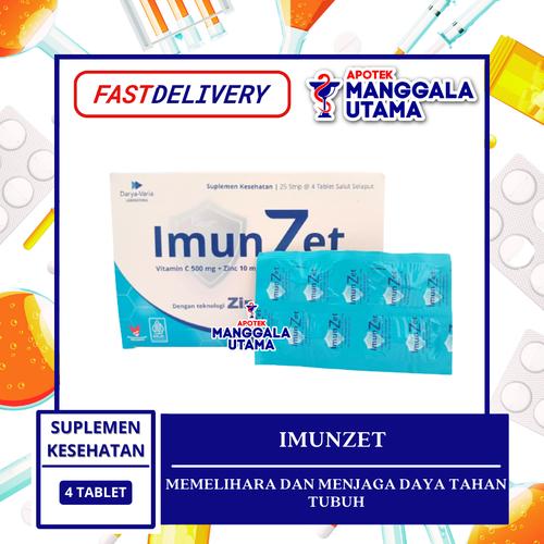 Jual IMUNZET SUPLEMEN KESEHATAN PER STRIP ISI 4 TABLET - Kota Palembang ...