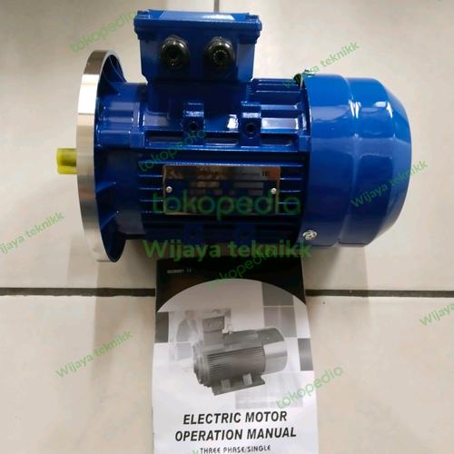 Jual induction motor 1.5kw 2 hp 3 phase 950 rpm flange b5 electric ...