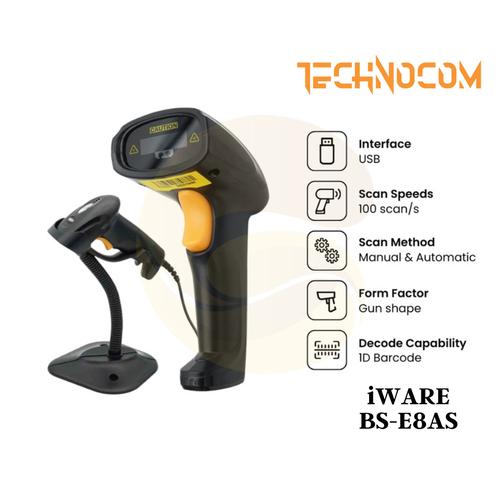 Jual BARCODE SCANNER LASER IWARE BS-E8AS - Kota Kendari - Technocom Kendari | Tokopedia