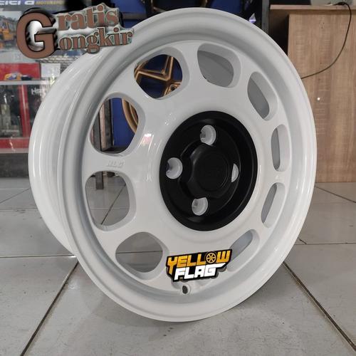Jual Velg Racing Model Klg Kaleng R15 Etios Ignis Yaris pcd 4x100 White ...