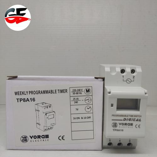 Jual weekly digital timer 220v ac TP8A16/weekly digital timer 1min ...