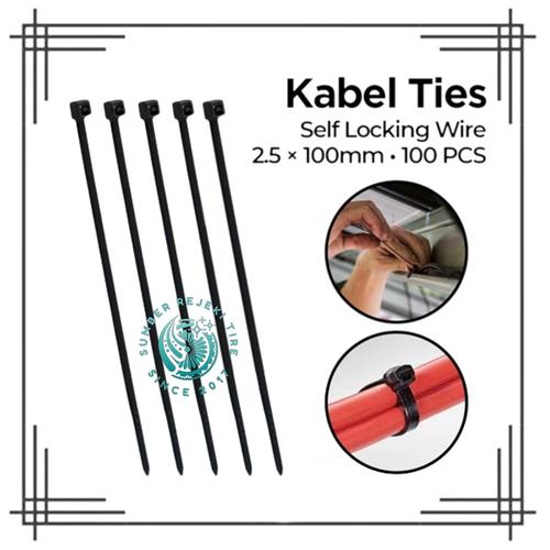 Jual Kabel ties Cable ties Kabel tis Tie panjang Klip 2.5x100mm isi 100Pcs - Jakarta Utara ...