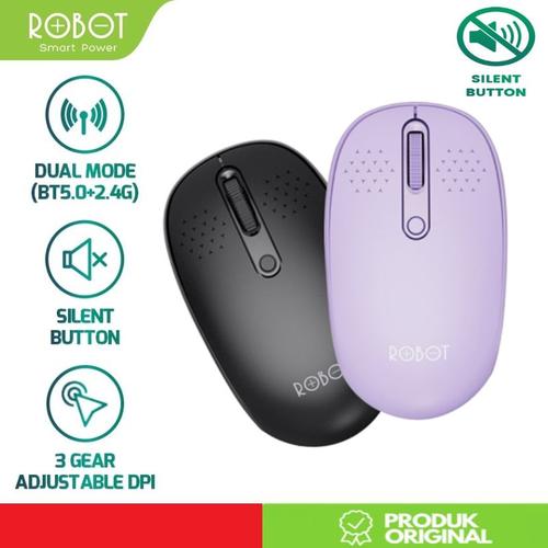 Jual Mouse Robot M360 Dual Mode USB 2.4G Wireless & Bluetooth 5.0 ...