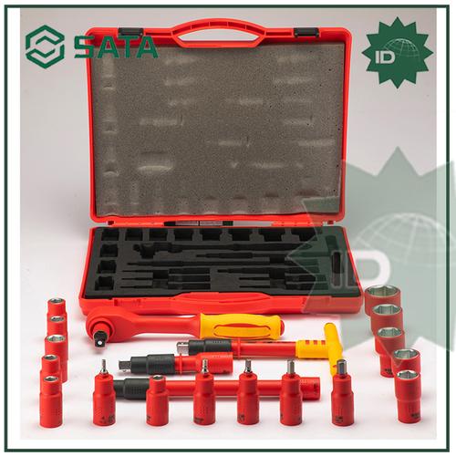 Jual Sata 09267 Socket VDE Listrik 20 PC 1/2" DR. Insulated Socket Set - Jakarta Barat ...