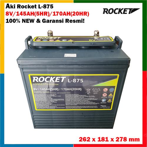 Jual Aki Baterai Rocket L-875 8V 170Ah L 875 Trojan EV Accu Golf Cart L875 - Jakarta Utara - PV ...