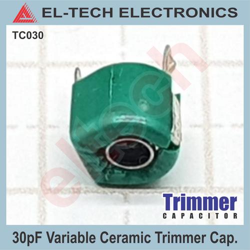 Jual 30pF 30 pF Pico Farad Trimmer Variable Capacitor Kapasitor Green ...