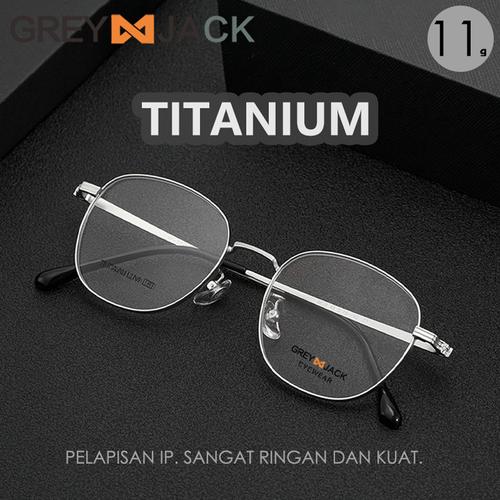 Promo Grey Jack Frame Kacamata Titanium Model Kotak Ringan dan Kokoh 18628 Cicil 0% 3x - Jakarta ...