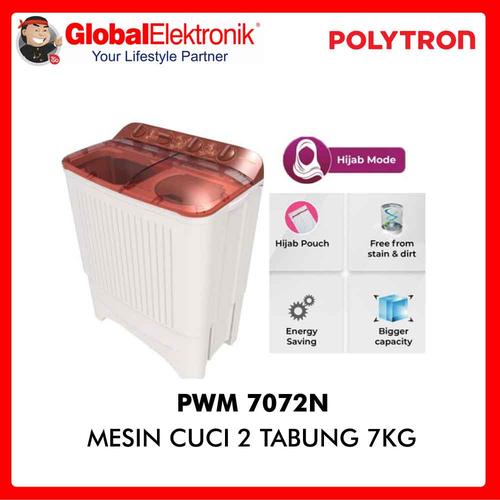Jual POLYTRON MESIN CUCI 2 TABUNG PWM-7072N / PWM 7072 N / PWM7072 7KG ...