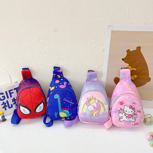 Jual Tas Selempang Dada Anak Waistbag Sling Bag Unicorn Spiderman Dino ...