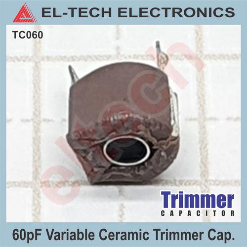 Jual 60pF 60 pF Pico Farad Trimmer Variable Capacitor Kapasitor Brown ...