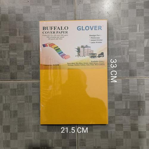 Jual Kertas Jeruk / Buffalo / Cover Jeruk F4 / isi 100 lembar - KUNING ...