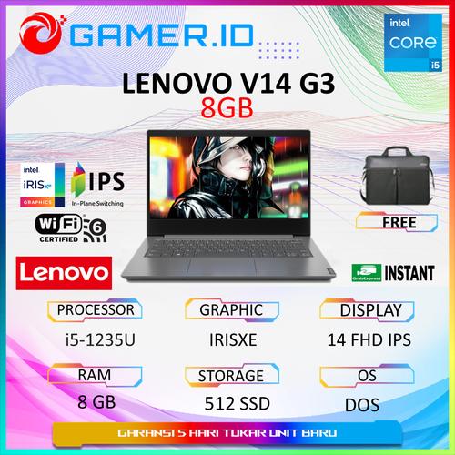 Promo Lenovo V14 G3 I5 1235 8GB 512GB DOS 14.0FHD 2Y GRY - DOS, 8GB ...
