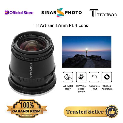 Promo Ttartisan Lens 17mm F1 4 Lensa Apsc Sony Fuji Canon Tt Artisan
