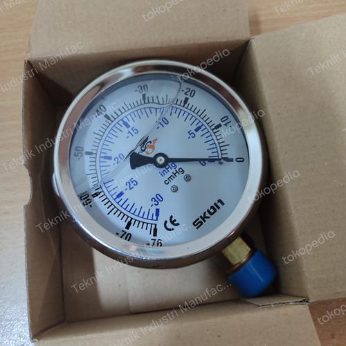 Jual Compound Gauge (vacuum + pressure Gauge) -76 Cmhg ke 2 bar ...