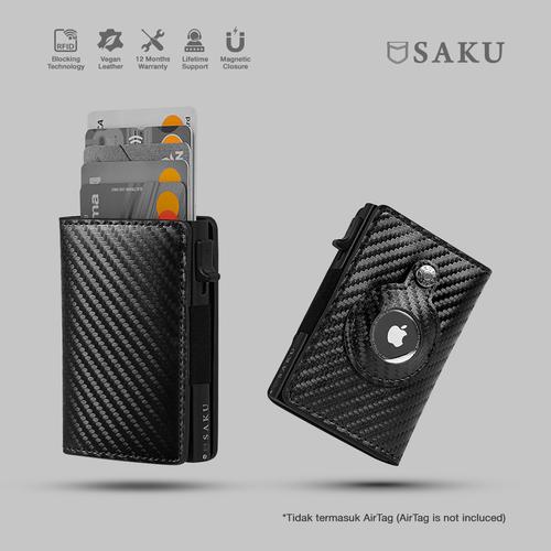 Jual SAKU Dompet Kartu RFID Carbon AirTag Pria Smart Card Holder Wallet ...