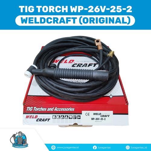 Jual tig torch wp-26v wp 26v stang argon wp26v wp26v-25-2 weldcraft ori ...