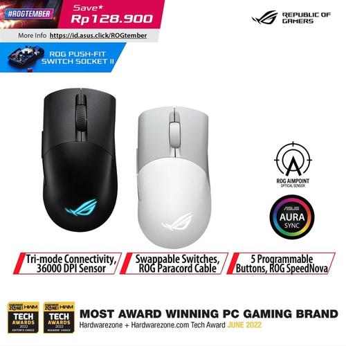 Jual ASUS ROG Keris Wireless AimPoint Gaming Mouse RGB Lightweight FPS ...