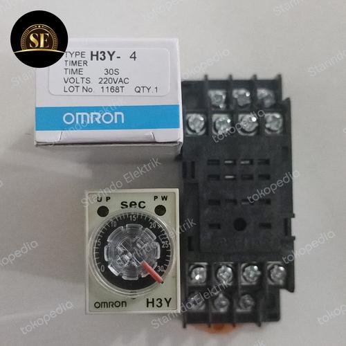 Jual MINI Timer Omron H3Y-4 / H3Y4 Delay Timer Relay 5S 30S 60S + socket - 5S - Jakarta Barat ...