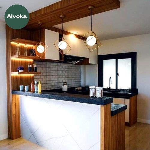 Jual Meja Island Dapur Meja Bar Kitchen Set Custom - L 60, 1 Muka ...