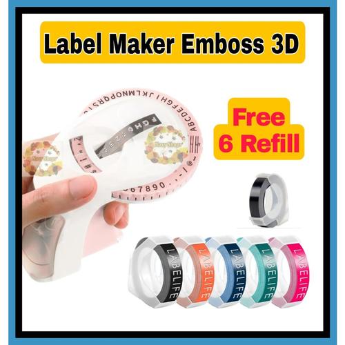 Jual MH-Label Maker Emboss 3D Stiker Label DIY Print Manual E975 - PINK - Jakarta Barat - MeHome ...
