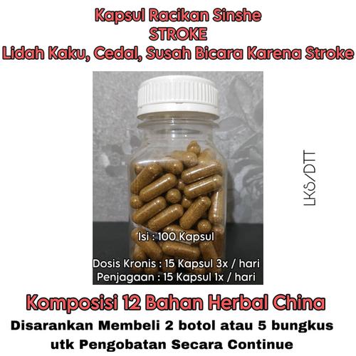 Jual Obat Sinshe Stroke / Struk, LIDAH KAKU/CEDAL/SUSAH BICARA ...