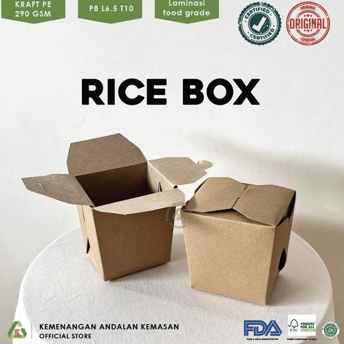 Jual PAPER RICE BOX / FOOD PAIL / RICE BOX PAPER / FOOD PACKAGING ...