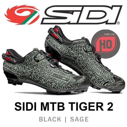 Jual SIDI MTB TIGER 2 SRS DZERO BLACK SAGE - Sepatu Sepeda Cleat SPD ...