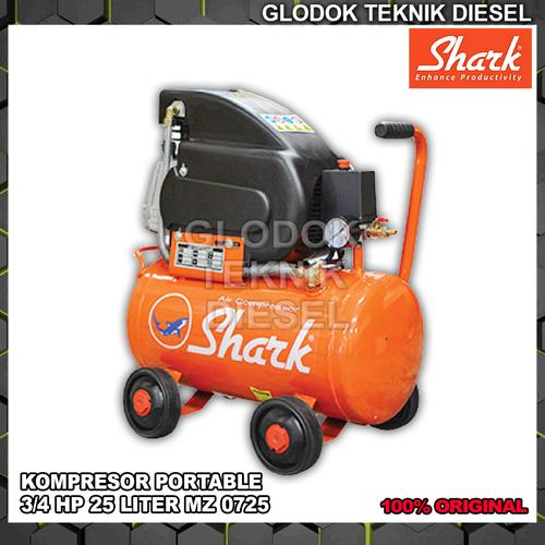 Jual Shark Kompresor Angin 0.75 | 3/4 HP 25 Liter Compressor MZ0725 MZ ...