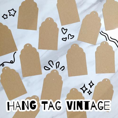 Jual Hang Tag Polos Hangtag Produk Hang Tag Vintage - Coklat - Kota ...