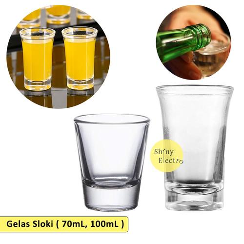 Promo Gelas Sloki Alkohol Wine Espresso ( 70 100 mL ) One Shot Mini Glass - 70mL - Jakarta Barat ...