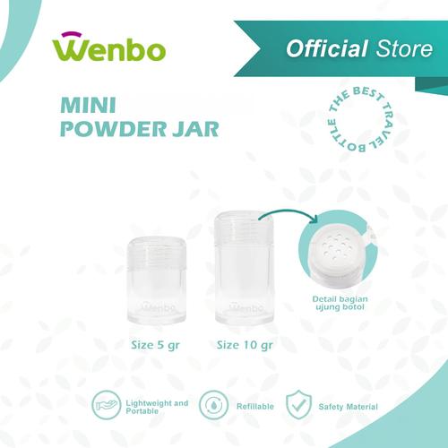 Jual Wenbo Travel Bottle : Mini Powder Jar / Kotak Bedak Tabur (5gr/10gr) - Powder 5gr - Kota ...