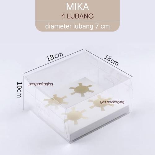 Jual [18x18x10cm] MIKA PREMIUM Box Kotak Kemasan Transparan Clear ...