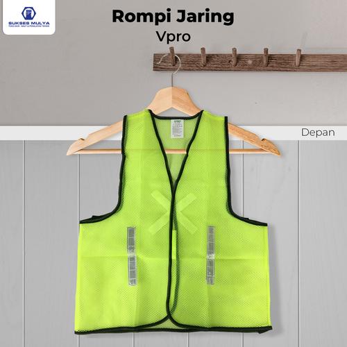 Jual Rompi Jaring V PRO Safety Proyek Murah Hijau Safe line Net Vest ...