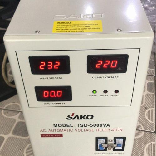 Jual Stabilizer Listrik Digital SAKO TSD-5000 LED Stavolt 5000 Watt ...