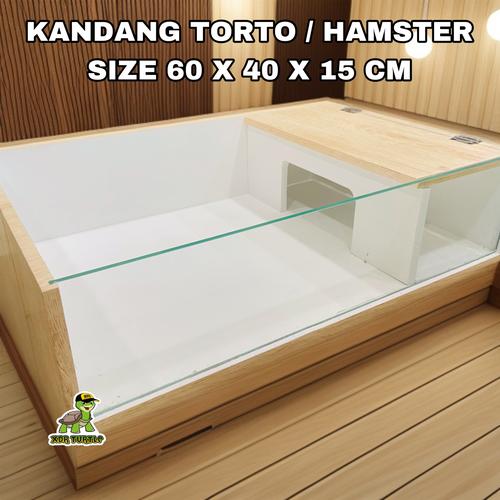 Jual KANDANG KURA DARAT TORTO TABLE DENGAN HIDING CAVE KANDANG HAMSTER ...