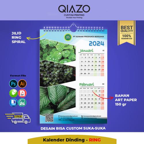 Jual Cetak Kalender Dinding Murah Desain Custom Perusahaan AC230gr 7 ...