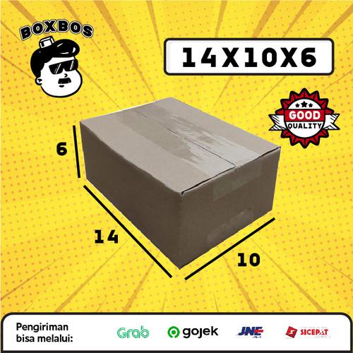 Jual KARDUS BOX uk 14x10x6 CM Kotak Packaging Corrugated SHEET POLOS ...