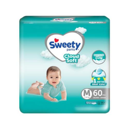 Jual SWEETY SILVER PANTS M 60 POPOK CELANA BAYI BABY DIAPERS POPOK BAYI ...