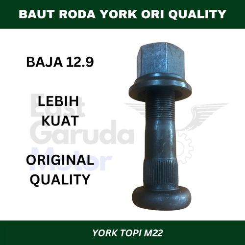 Jual Baut Roda York Mur Topi M22 Drat Halus Buntut Trailer - Kota ...