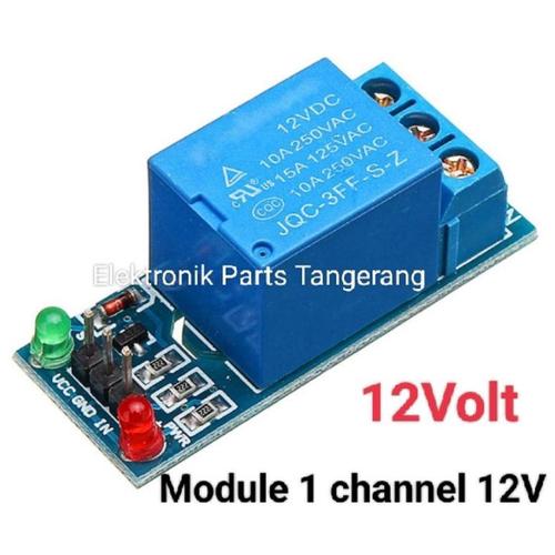 Jual MODULE 1 CHANNEL 12V DC RELAY MODULE 12V 1 CHANNEL ARDUINO ...