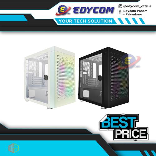 Jual Case Cube Gaming Linsel mATX Tempered Glass - Black - Kota ...