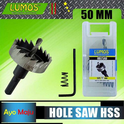 Jual Hole Saw HSS LUMOS 50mm / HoleSaw Besi 50mm / Mata Bor Besi 50 mm ...