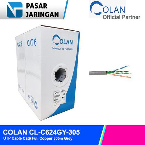 Jual Colan Utp Cable Cat6 Full Copper 305mtr Grey - Jakarta Pusat ...
